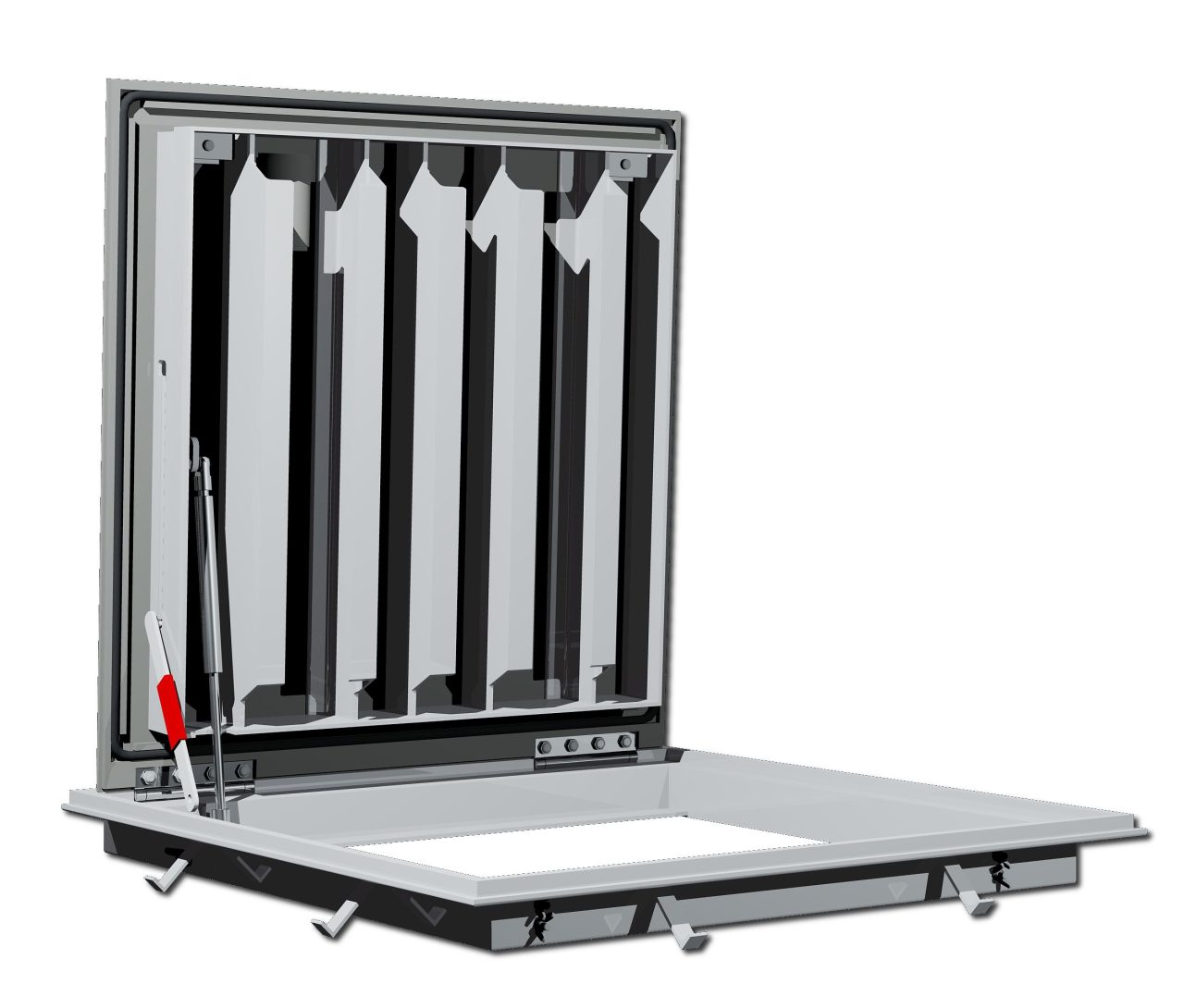 Water Resistant (& Gas Resistant) Angle Frame Heavy Duty Loading Single ...